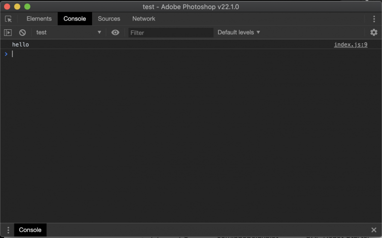 PhotoshopUXP Developer Toolを使ってUXPの開発に着手。